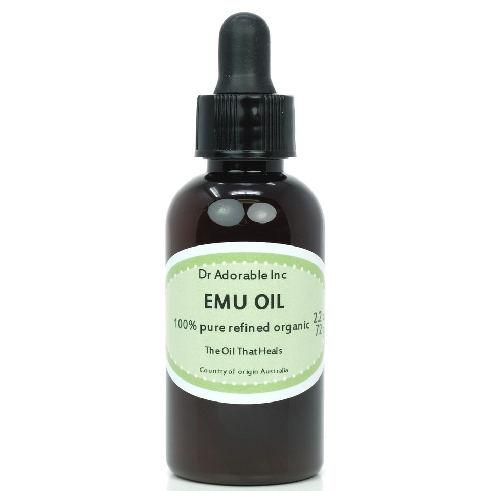 Emu Oil 100% Pure Oil Fully Refined Organic Pure Cosmetic Grade 2oz up ...