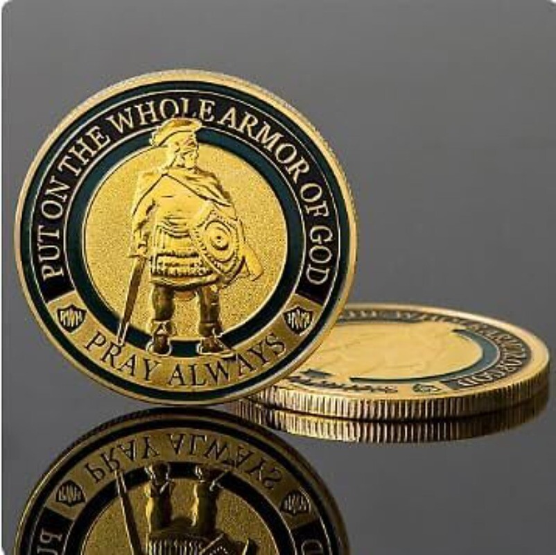 3pcs Put On the Whole Armor Of God Commemorative Collection Challenge ...
