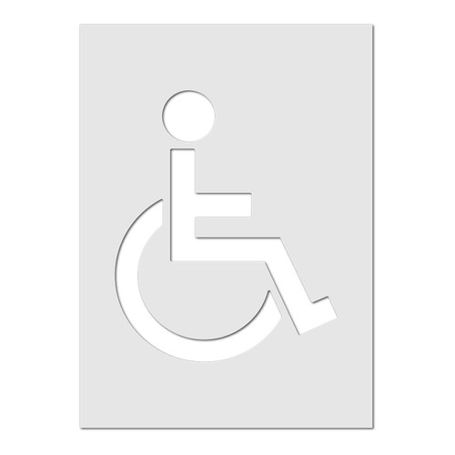 Disabled Sign Stencil - Large Reusable International Symbol of Access ...