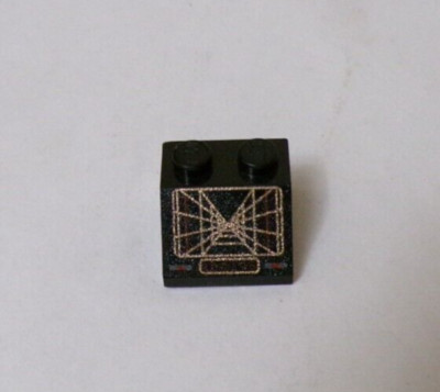 Lego x1 Black 2x2 Sloped Brick SW Trench Computer Pattern, 3039ps1 (028 ...