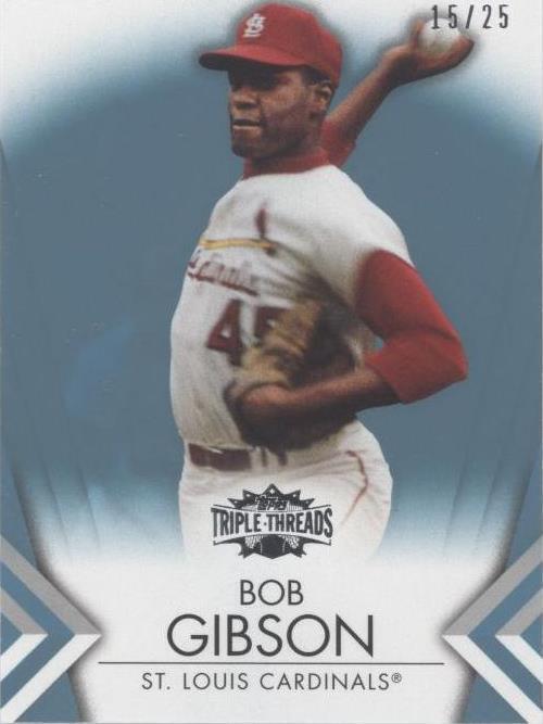 2012 Topps Triple Threads - Bob Gibson #86 Sapphire /25 for sale online ...