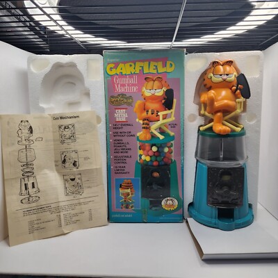 Garfield in Director's Chair Gumball Candy Machine | eBay