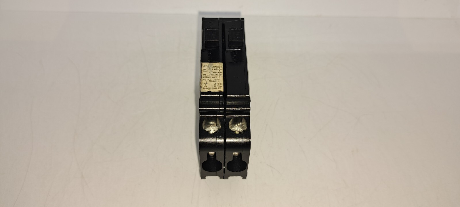 Crouse Hinds MP1515 15/15 Amp 120/240V 1 Pole TANDEM CIRCUIT BREAKER MM ...