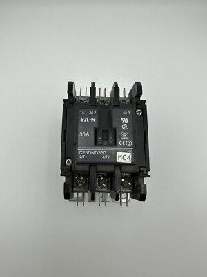 EATON C25DND330 Definite Purpose Contactor 3P 30A 115V Coil used | eBay