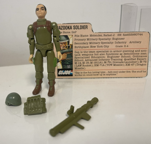 Hasbro GI Joe "Straight Arm" Version Zap Action Figure Loose Complete ...