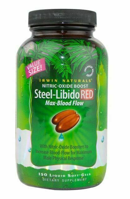 Irwin Naturals - Steel-Libido Red - 150 Soft-gels Nitric Oxide Boost ...