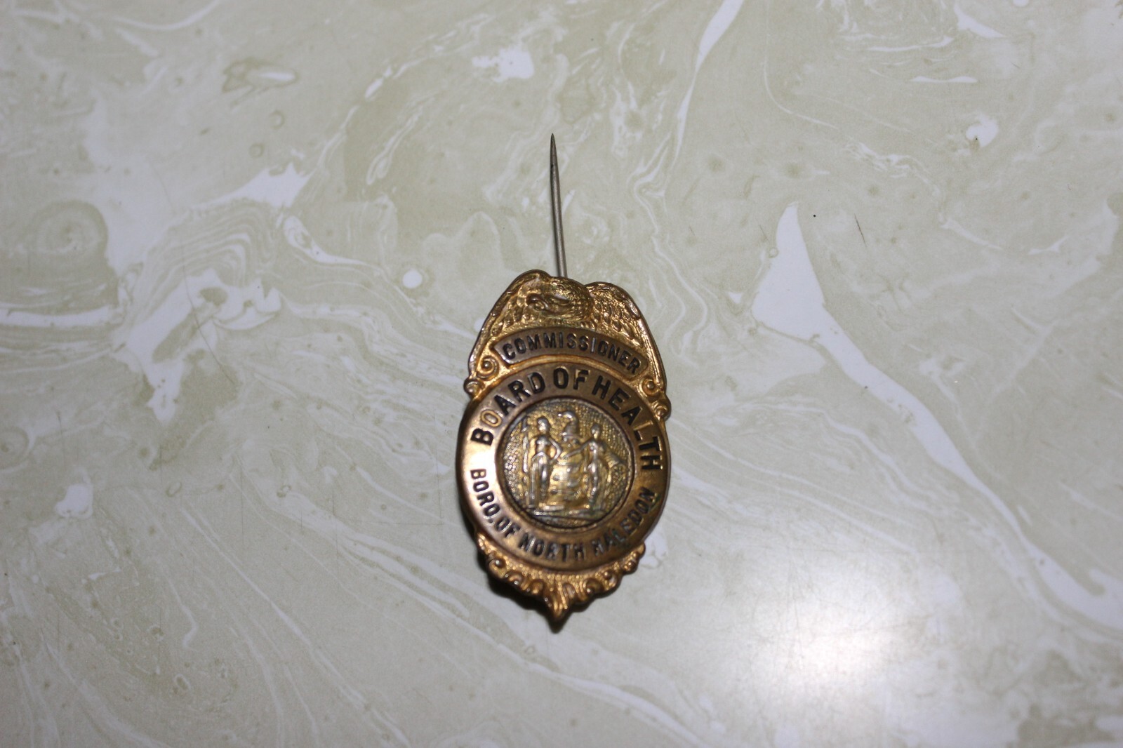 AS FOUND, VTG. & ORIGINAL COMMISSIONER BADGE FROM BOARD OF HEALTH | eBay