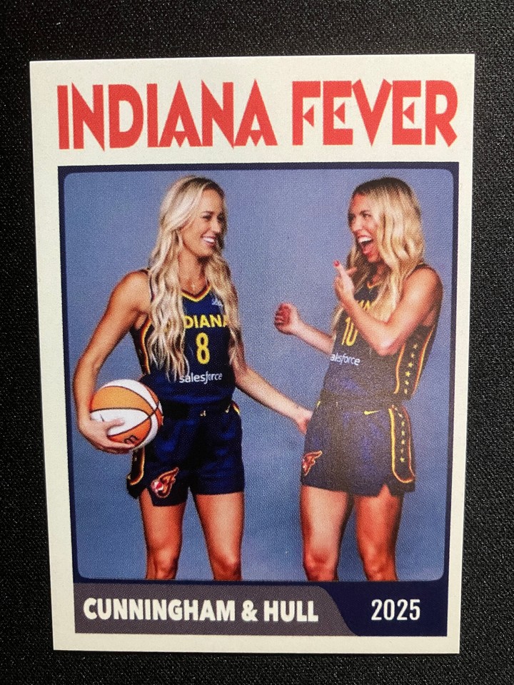 Indiana Fever Lexie Hull Sophie Cunningham WNBA Basketball Sports Cards ...