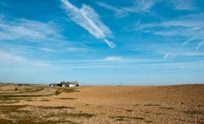 Photo 6x4 Glorious Isolation Shingle Street Wide-angle view of Shingle ...