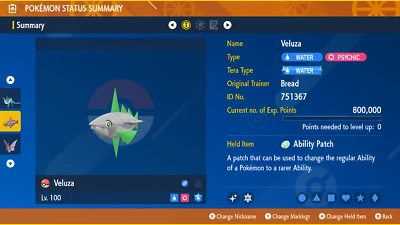VELUZA SHINY /Non-Shiny 6IV Pokemon | Grelly USA