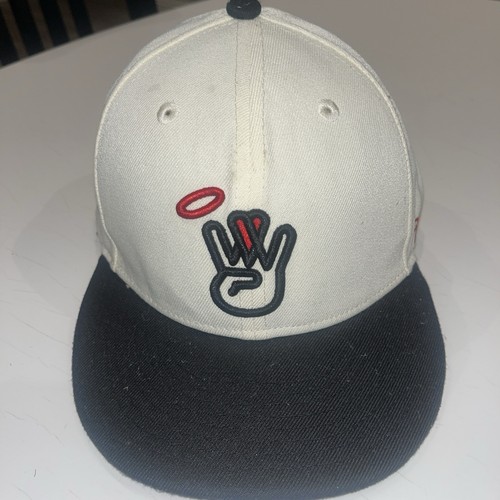 Westside Love Fitted Hat Cap 7 Cream Red & Black California Hip Hop | eBay