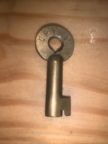 Antique CRI&P Brass Open Barrel Key Adlake Rock Island Line | eBay