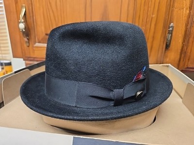 Adams Hat Company BLACK BOWLERS HAT new Look At Photos For SIZE | eBay