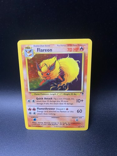 Pokémon TCG Flareon Legendary Collection Holo Rare Card 10/110 NM ...