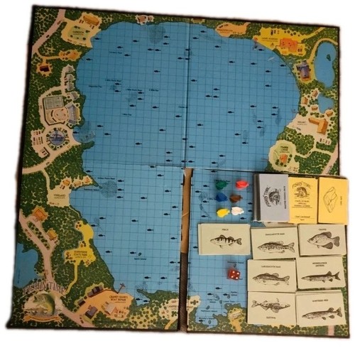 Fishin' Time Fishing Board Game 1986 (see photos and description ...