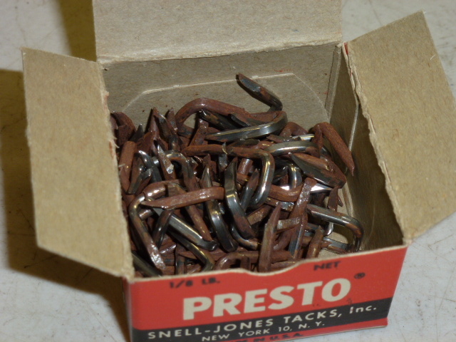 NOS! PRESTO BLUED STERILIZED DOUBLE POINTED TACKS, No 11, 9/16", (1 ...
