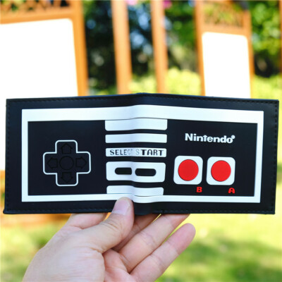 Nintendo Controller PVC Wallet Short Bi-fold Zipper ID Holder coin ...