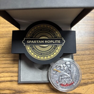 2019 3 OZ SILVER COIN SPARTAN HOPLITE LEGENDARY WARRIORS SERIES ...