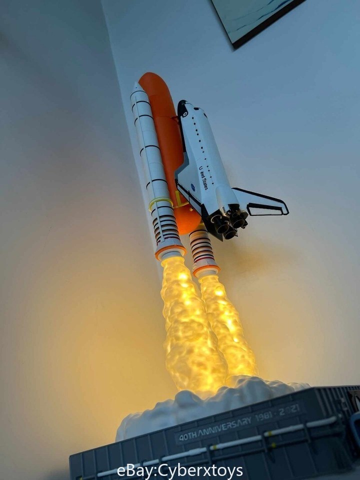 1:144 Scale STS Discovery OV-103 Space Shuttle Model with Night Light ...