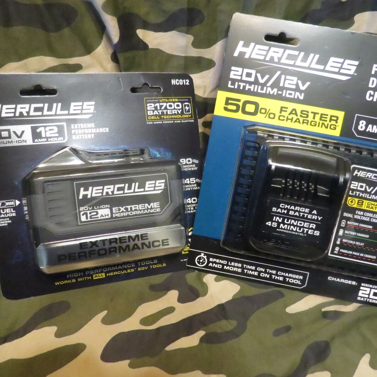 New HERCULES HC012 20V 12 Ah Lithium-Ion Battery 59246 & New Fast ...