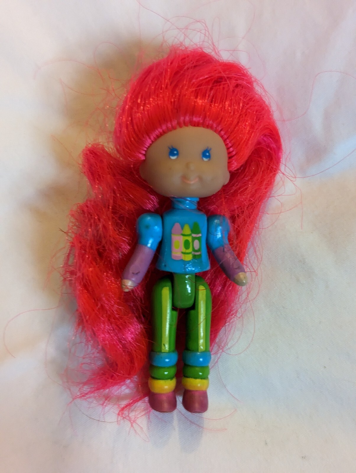 Vintage 1987 Mattel Wee Wild Things Ritzy Plastic Doll Pink Hair Great ...
