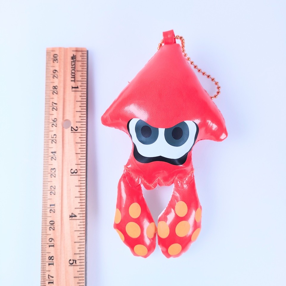 Splatoon Orange Squid Cushion Plush Keychain Japanese Nintendo From ...