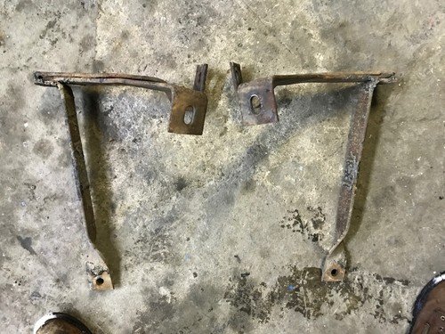 1956 MERCURY MONTCLAIR MONTEREY FRONT BUMPER MOUNTING BRACKETS SET NICE ...