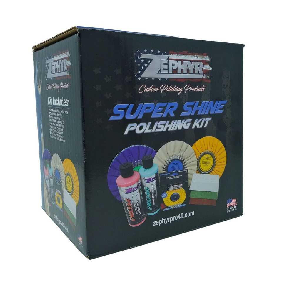 Aluminum Polishing Kit with 8" Polishing Wheels Stainless For Semi ...