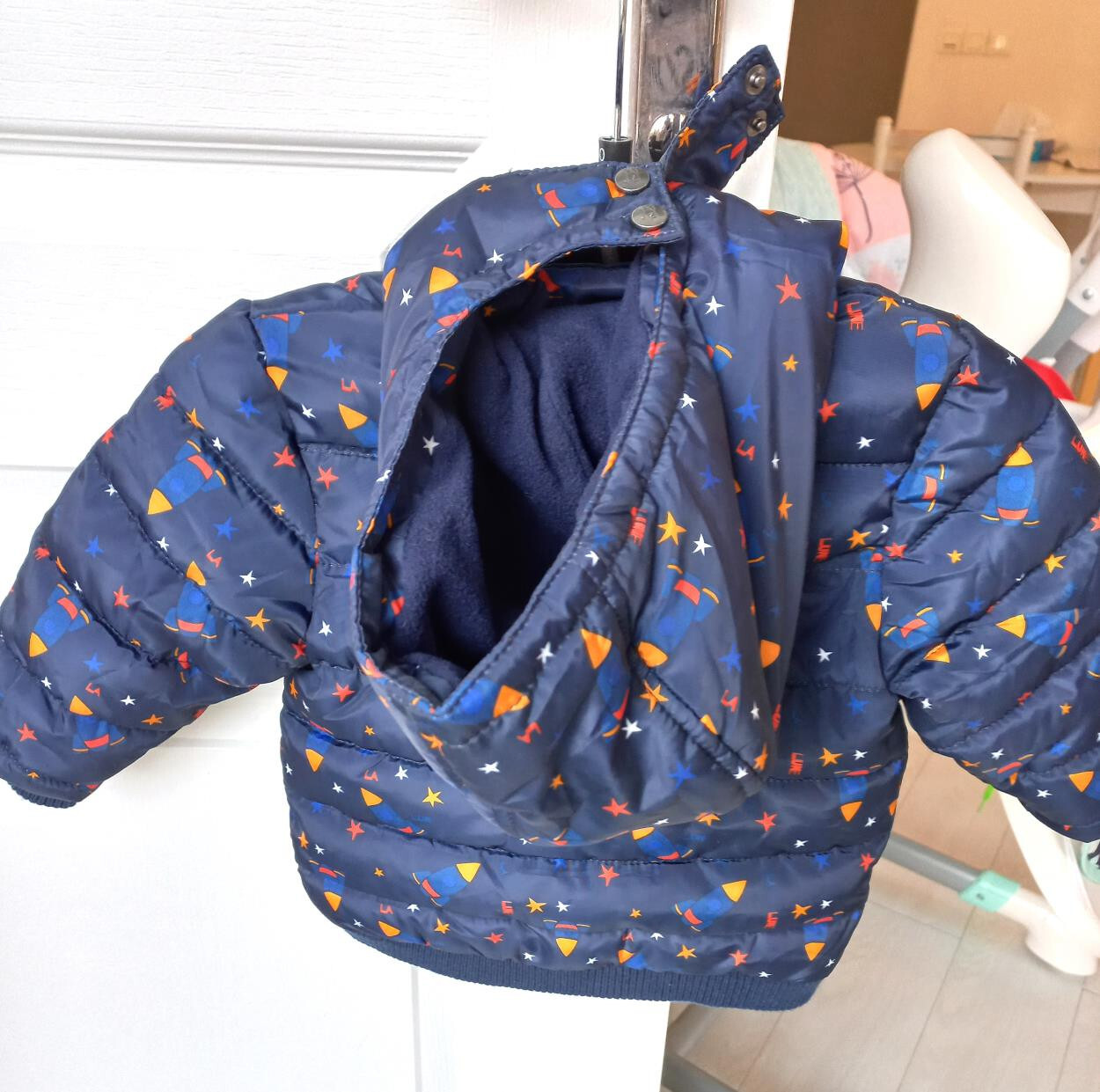 petite doudoune manteau bébé 9 mois marque orchestra couleur bleu nuit ...