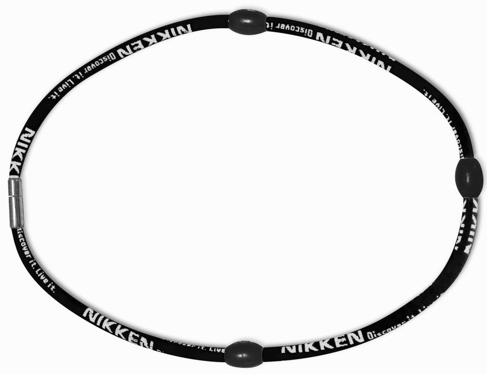 NEW - Nikken Kenko PowerBand Neck-Magnetic Necklace Black One Size Fits ...
