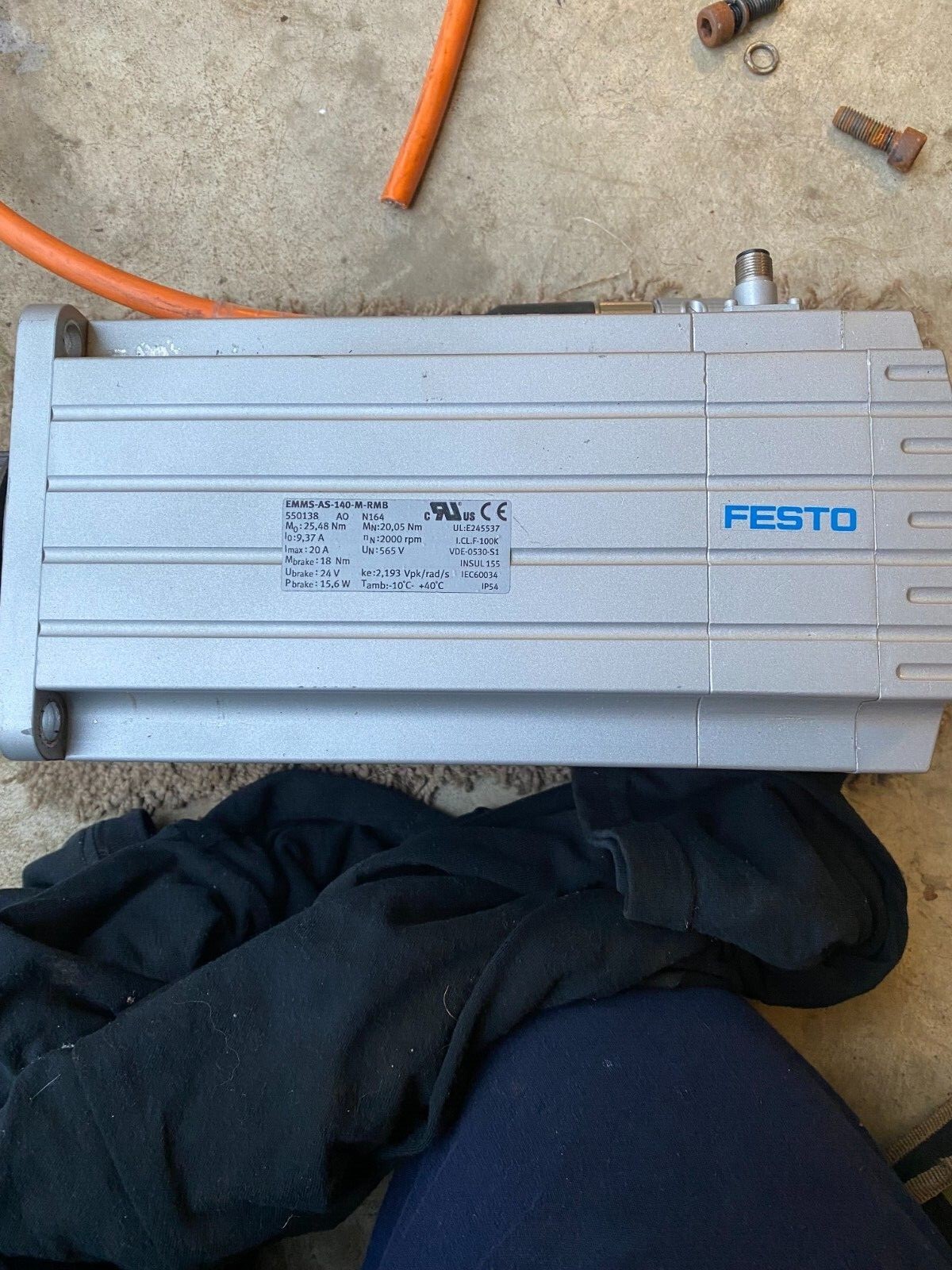 Festo EMMS-AS-140-M-RMB Servo Motor | eBay