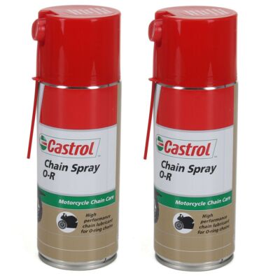 CASTROL Chain Spray O-R Kettenspray Kettenfett Fettspray Motorrad 2x ...