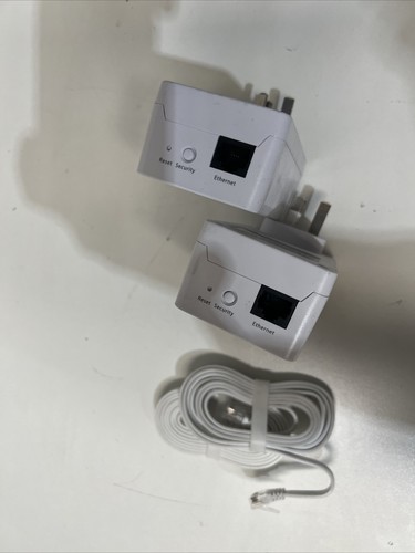 NP511 Netcomm Powerline Adapters Upto500mbps paired Set Of 2 W/ Network ...
