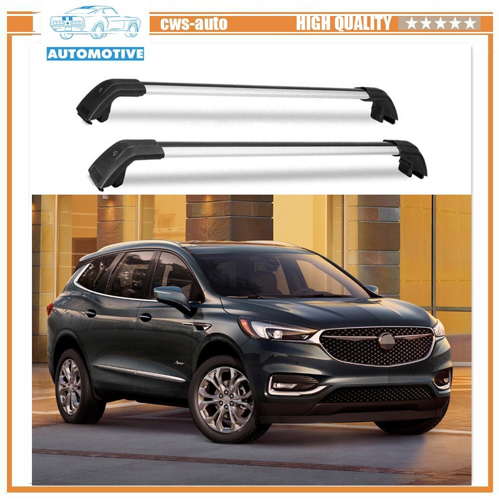 2PCS Fit for Buick Enclave 2018-2024 Aluminum Cross Bar Roof Rack Cargo ...