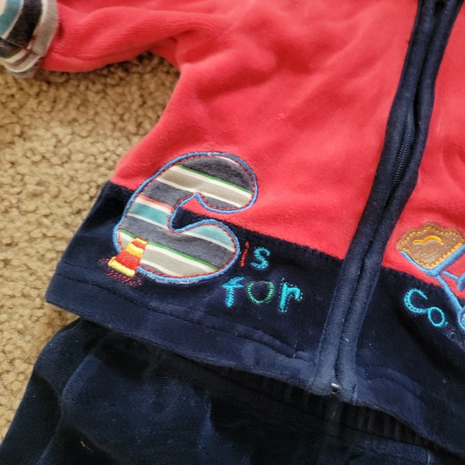 Vintage Sesame Street Elmo Baby Boy Clothes SZ 0-3M Embroidered Outfit ...