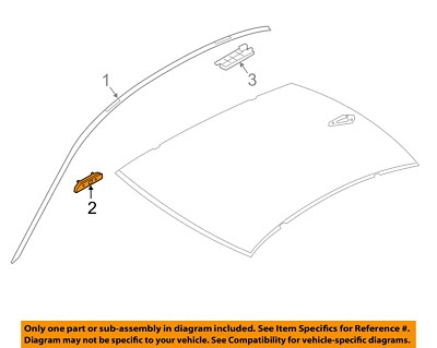 BMW OEM 16-23 530e xDrive Roof Exterior Trim-Roof Molding Clip ...