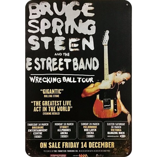 Metal Bruce Springsteen Tin Sign Rectangular Iron Painting Wall ...