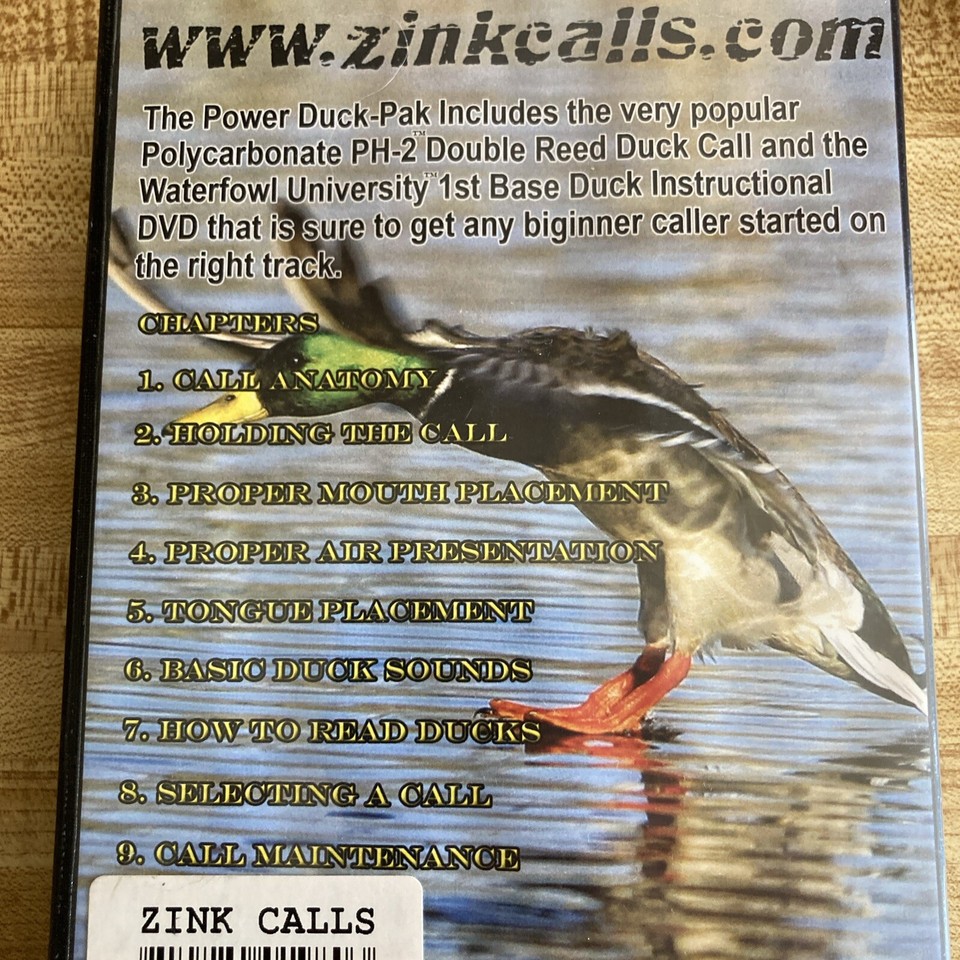 Waterfowl University 1st Base Instructional Duck Calling Duck Call DVD ...