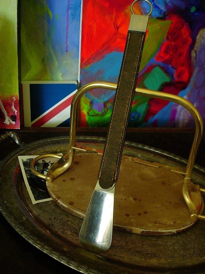 Ultra RARE Vintage GUCCI Leather SHOE HORN Personal Wardrobe Accessory ...