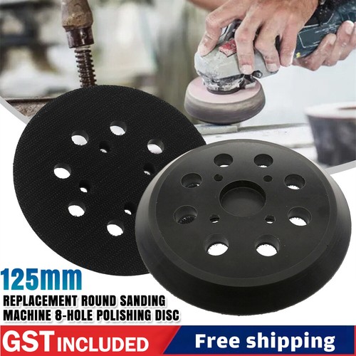 125mm Replacement Disc Sanding Base Backing Pad 8-Hole Orbital Sander ...