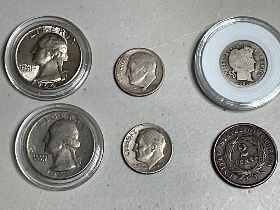 Old vintage Coin Sale/Mixed coin Lot/ SILVER/RARE COINS, very gradable ...