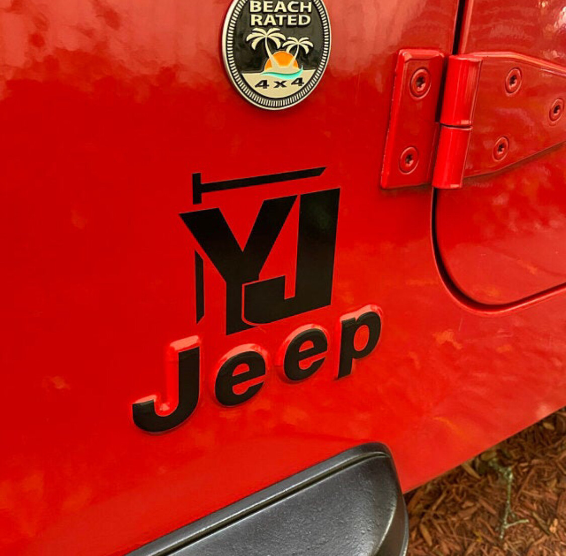 YJ Letters Decal for Jeep Wrangler YJ (1987-1996) | eBay
