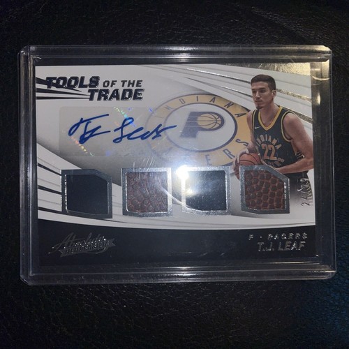 TJ Leaf Pacers 2017 Tools of the Trade Patch Ball Jersey Auto /99 | eBay