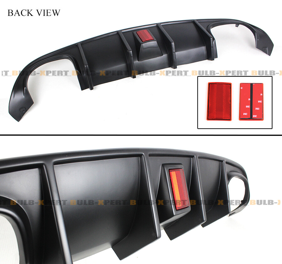 For 2015-23 Dodge Charger SRT R/T Scat Pack Quad Tip Rear Diffuser Red ...
