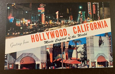 Greetings from Hollywood - Hollywood, Ca. vintage postcard | eBay
