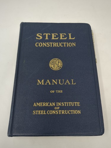AISC American Institute Steel Construction Manual 5th Edition 1959 25nd ...
