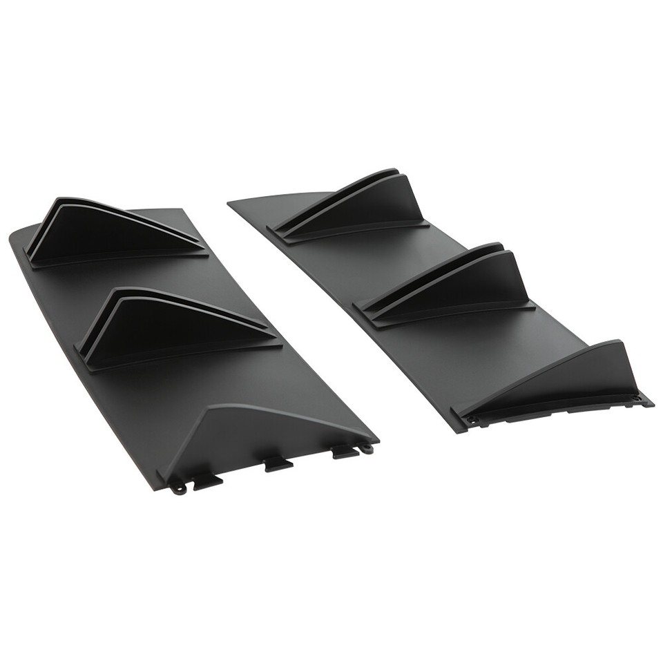 For Subaru WRX STI Impreza Black Rear Bumper Diffuser Fin Spoiler Lip ...