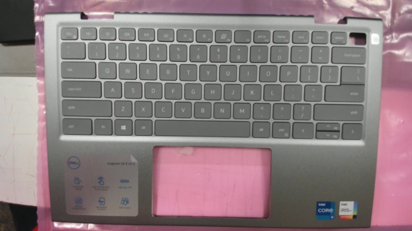 Dell OEM Inspiron 14 5410 2-in-1 Backlit Keyboard Palmrest Assembly ...