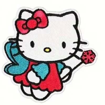 Hello Kitty Snowflake Patterns Hello Kitty Snow Christmas Embroidery