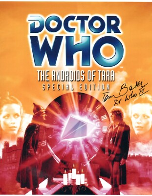 Tom Baker Doctor Who The Androids of Tara Signed 10x8 Col Photo ...